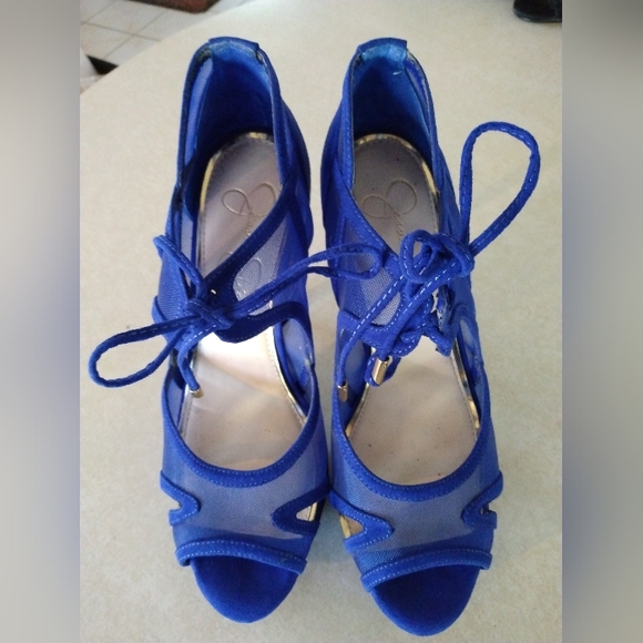 Jessica Simpson | Shoes | Jessica Simpson Cobalt Blue Very High Heel ...